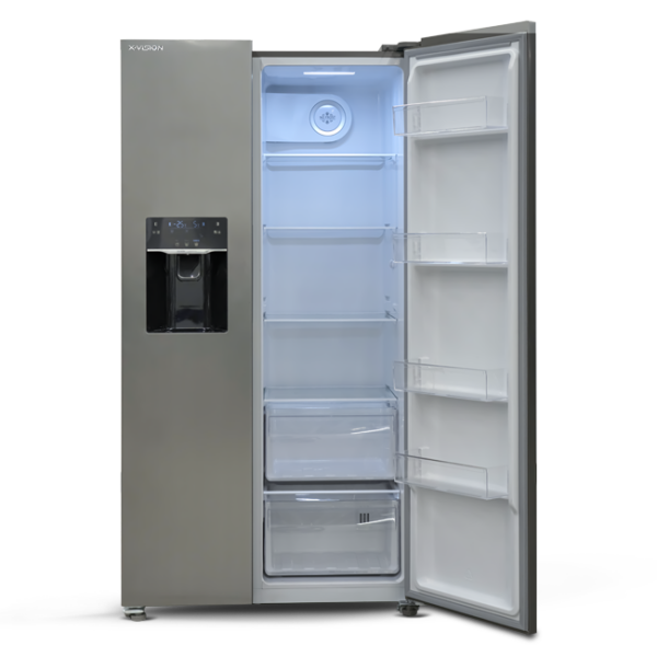 یخچال فریزر ساید بای ساید اتوماتیک ایکس ویژن مدل HS550 رنگ نقره ای - فروشگاه ایکس ویژن تهران